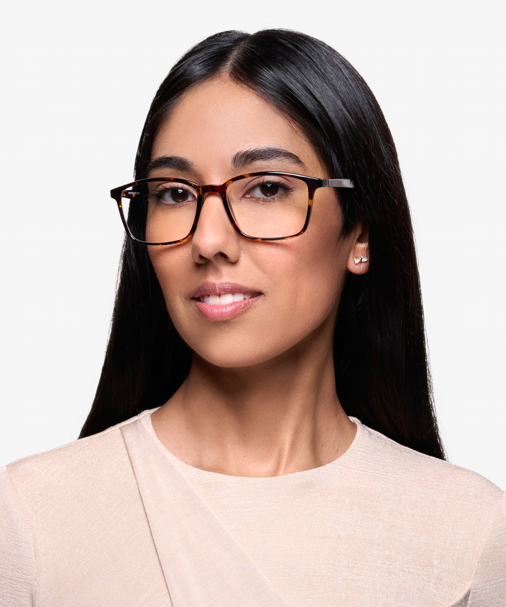 Northern Rectangle Golden Tortoise Full Rim Eyeglasses Eyebuydirect