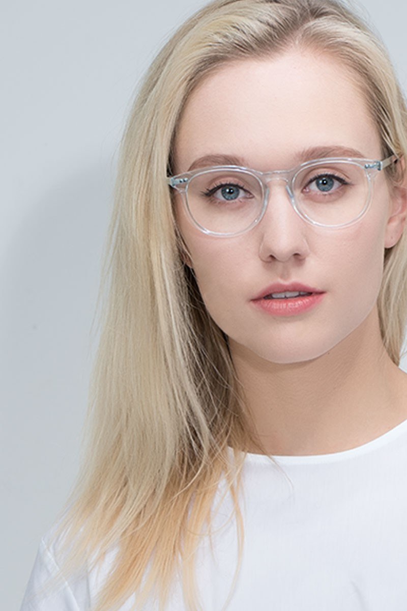 Aura Round Celeste Glasses for Women | Eyebuydirect Canada