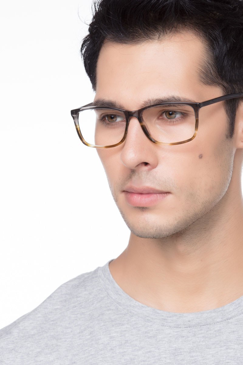 Crane Rectangle Green Full Rim Eyeglasses | Eyebuydirect