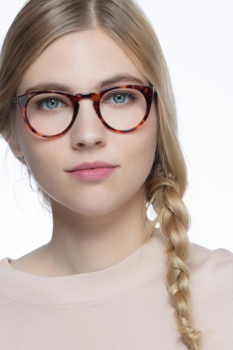 Lynx Round Tortoise Glasses for Women | Eyebuydirect