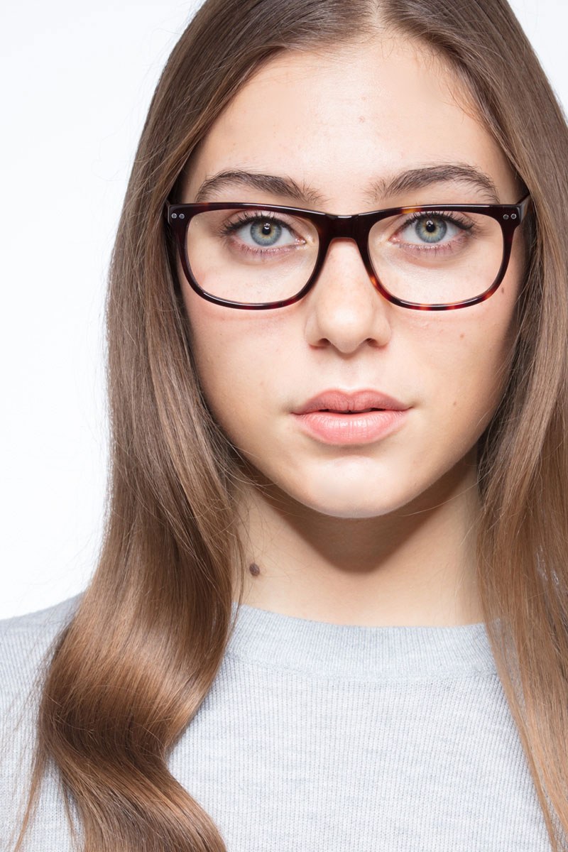 Koi Rectangle Tortoise Full Rim Eyeglasses | Eyebuydirect