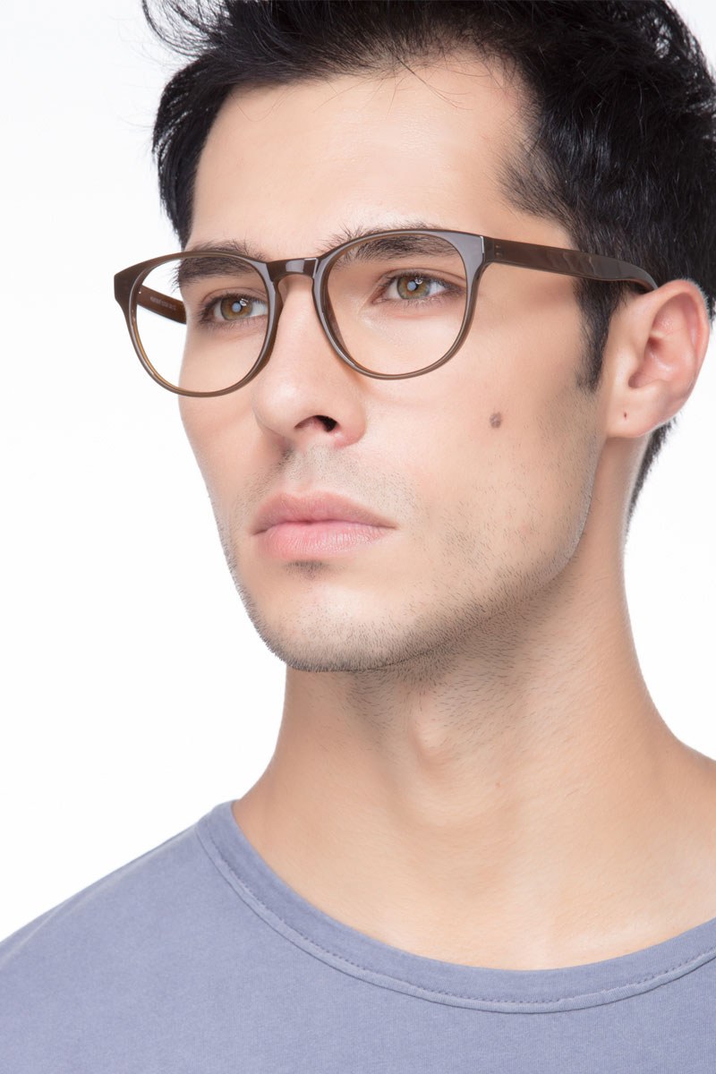 Heartbeat Square Dark Brown Full Rim Eyeglasses | Eyebuydirect Canada