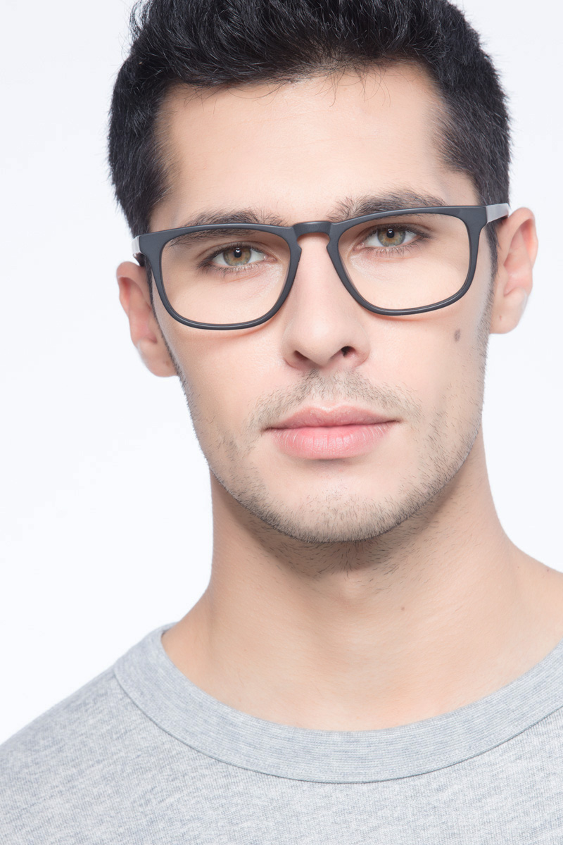 Rhode Island Rectangle Matte Black Full Rim Eyeglasses Eyebuydirect