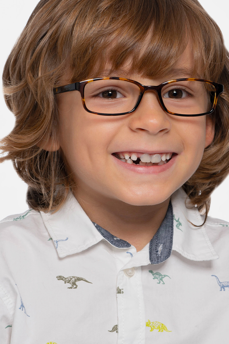 Gizmo Rectangle Tortoise Full Rim Eyeglasses | Eyebuydirect Canada