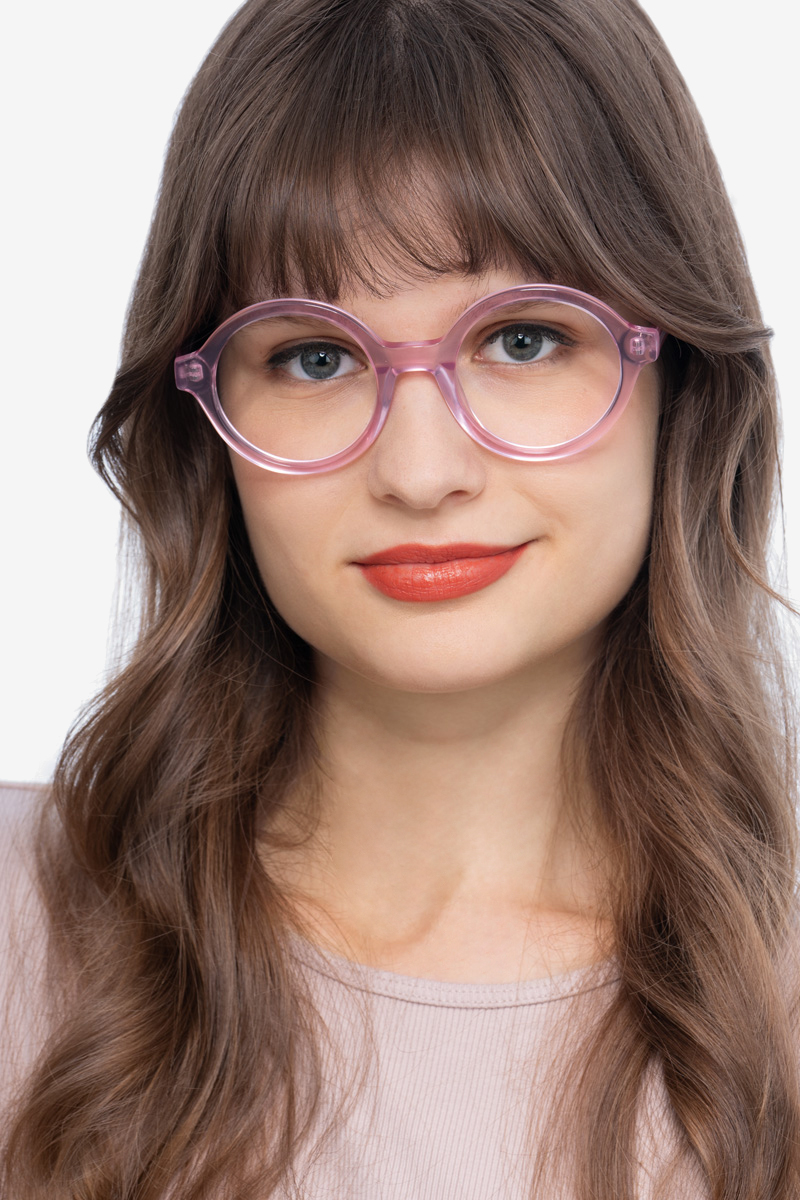 Groove Round Pink Glasses for Women | Eyebuydirect Canada