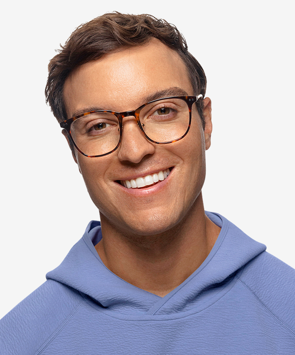 Follow Square Tortoise Full Rim Eyeglasses | Eyebuydirect