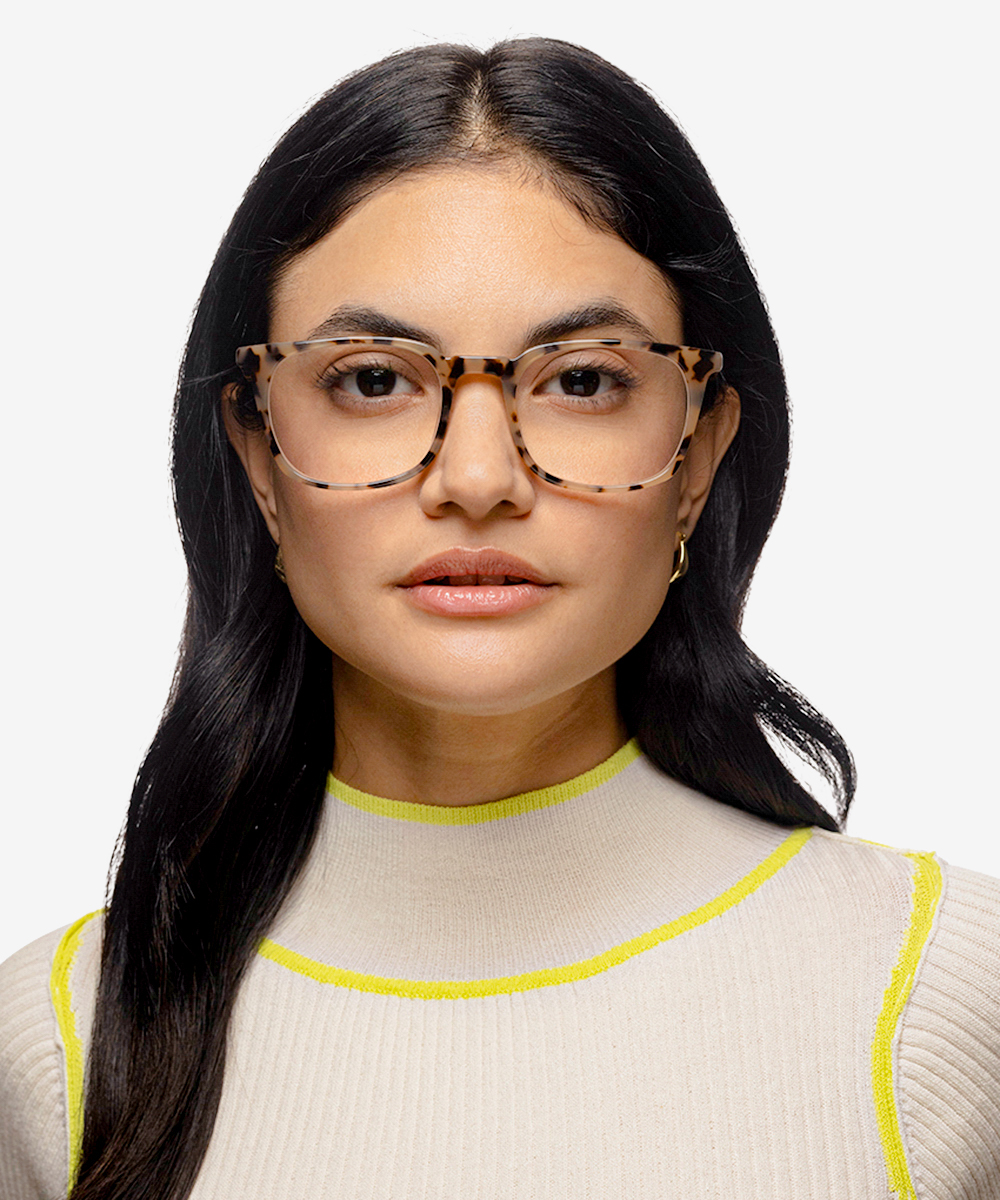 Gabor Rectangle Tortoise Full Rim Eyeglasses | Eyebuydirect