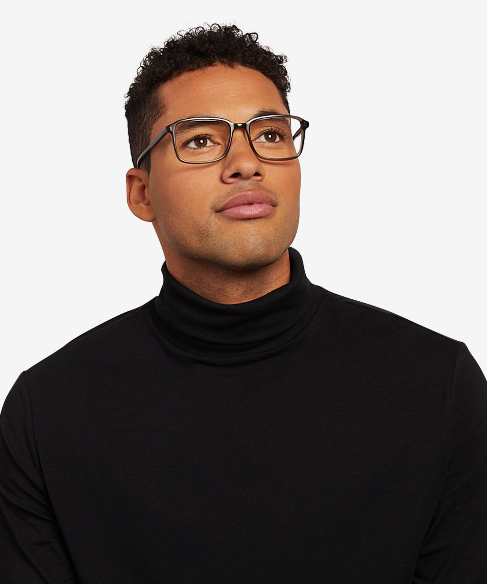 Rafferty Rectangle Gray Glasses for Men | Eyebuydirect
