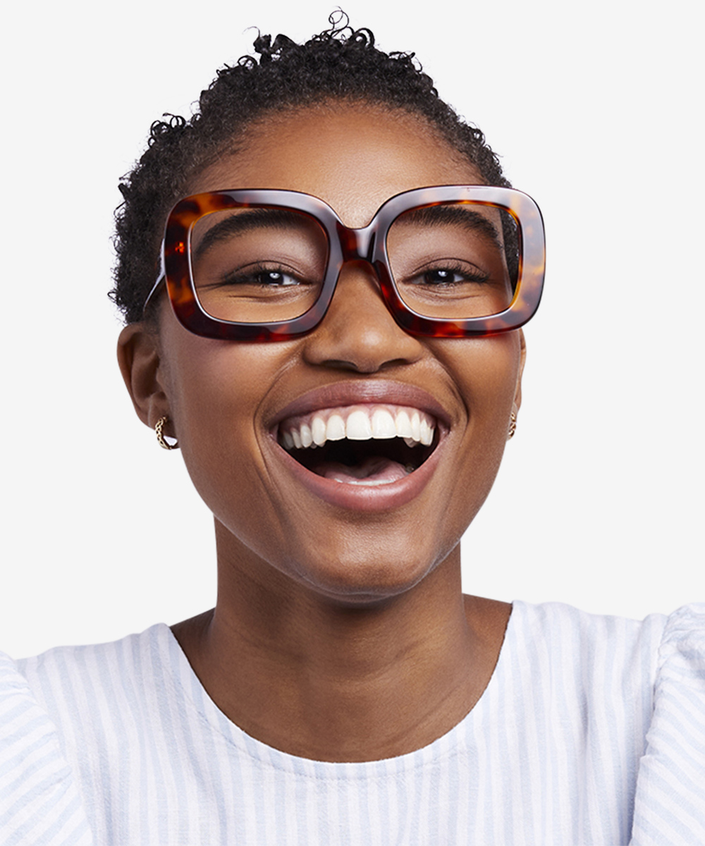 Gloria Square Tortoise Glasses for Women | Eyebuydirect