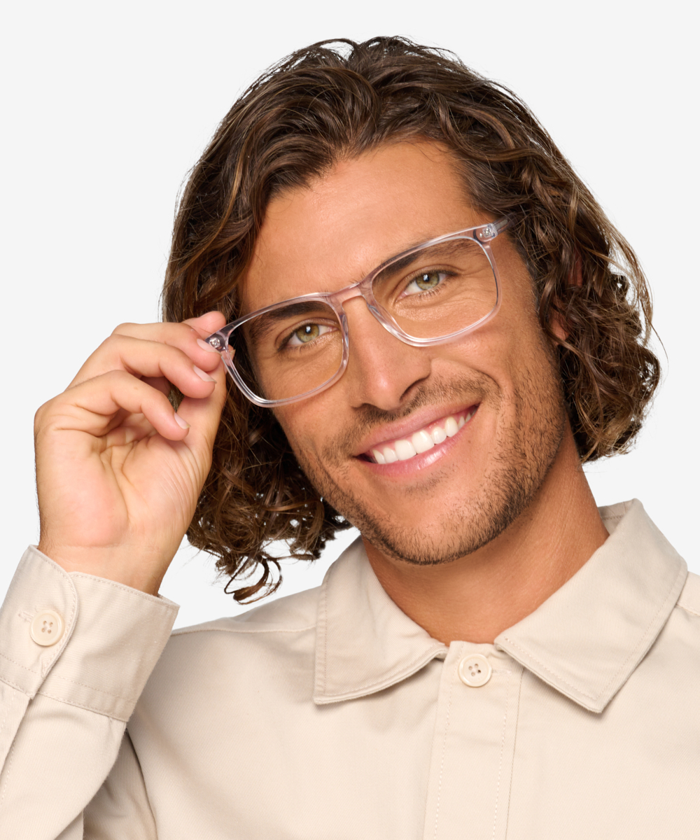 California Rectangle Clear Glasses for Men | Eyebuydirect