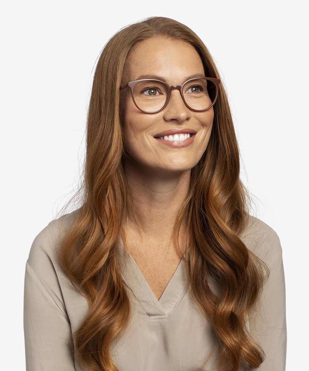 Apogee Round Brown Glasses For Women Eyebuydirect Canada