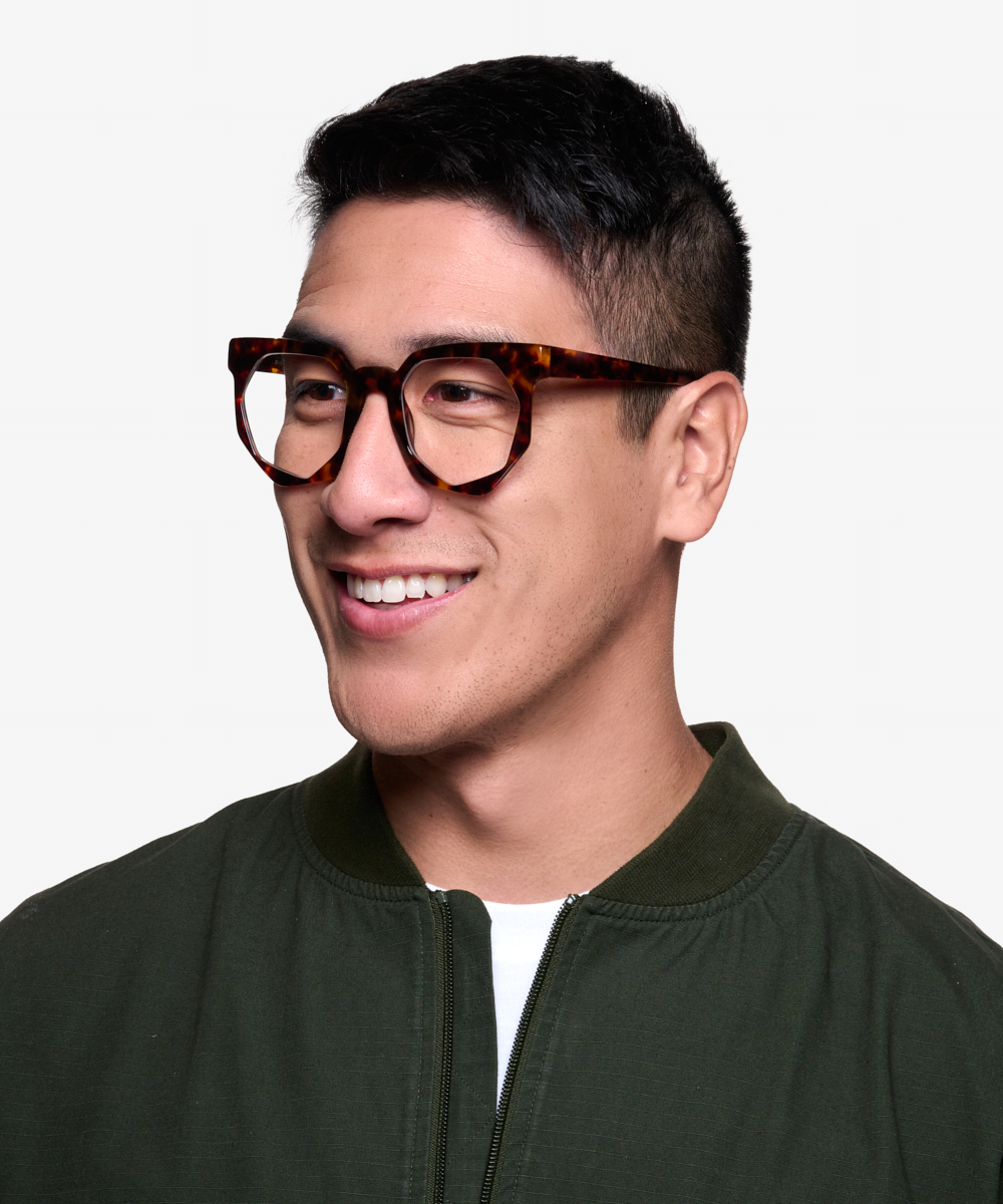 Jewel Geometric Tortoise Full Rim Eyeglasses | Eyebuydirect