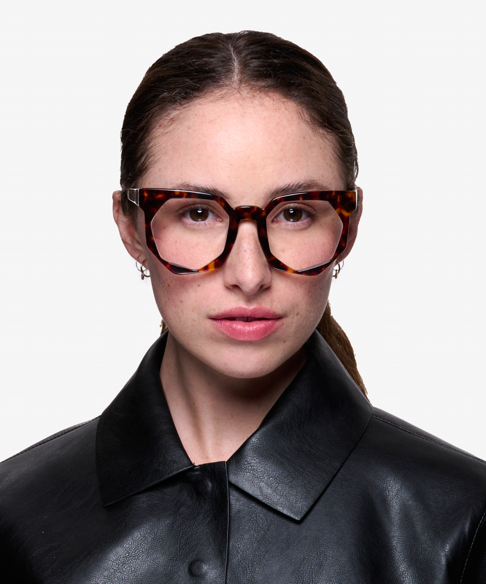 Jewel Geometric Tortoise Full Rim Eyeglasses | Eyebuydirect