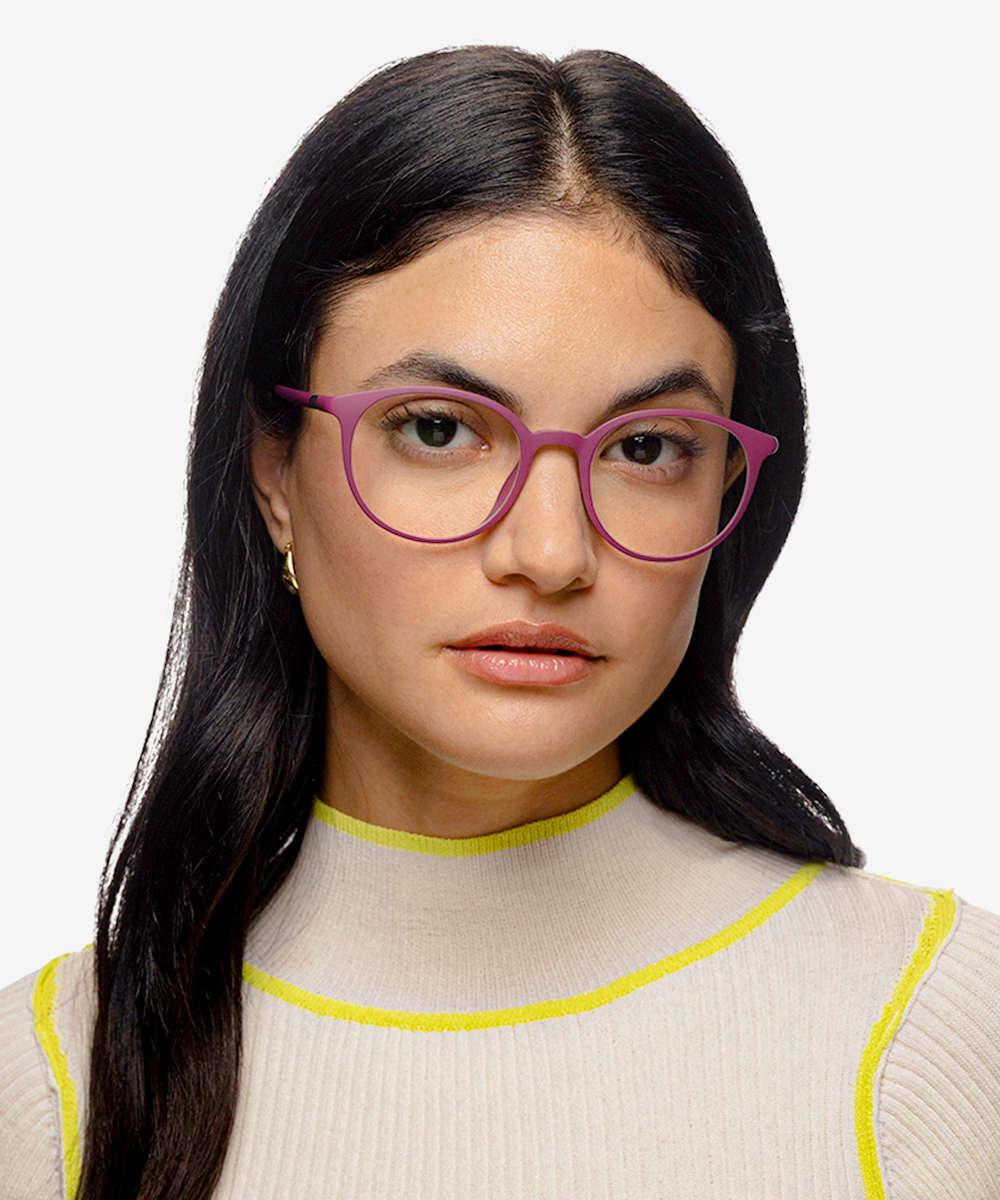 Berry Round Purple Glasses for Women | Eyebuydirect