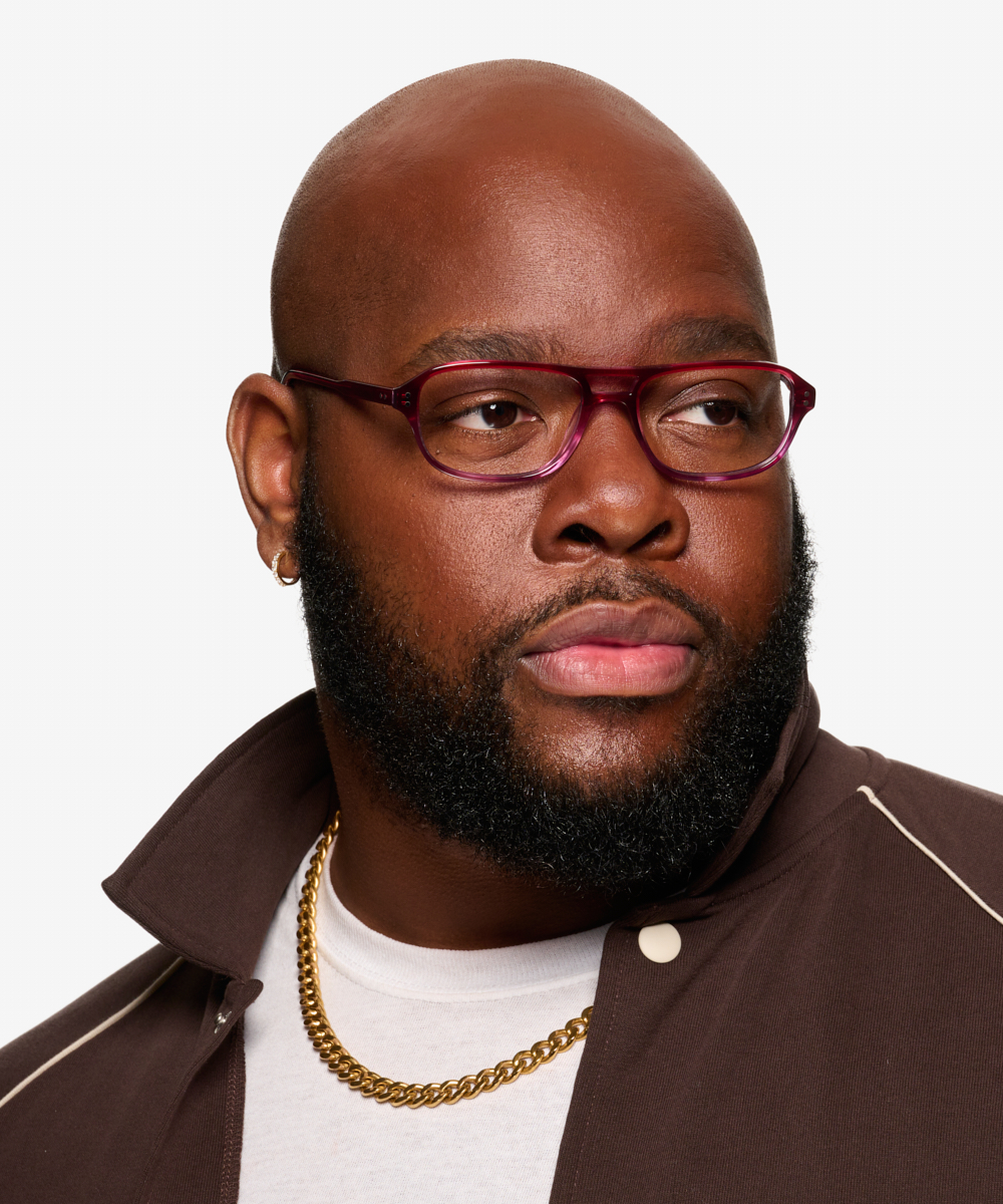 Cirrus Aviator Gradient Red Full Rim Eyeglasses | Eyebuydirect Canada