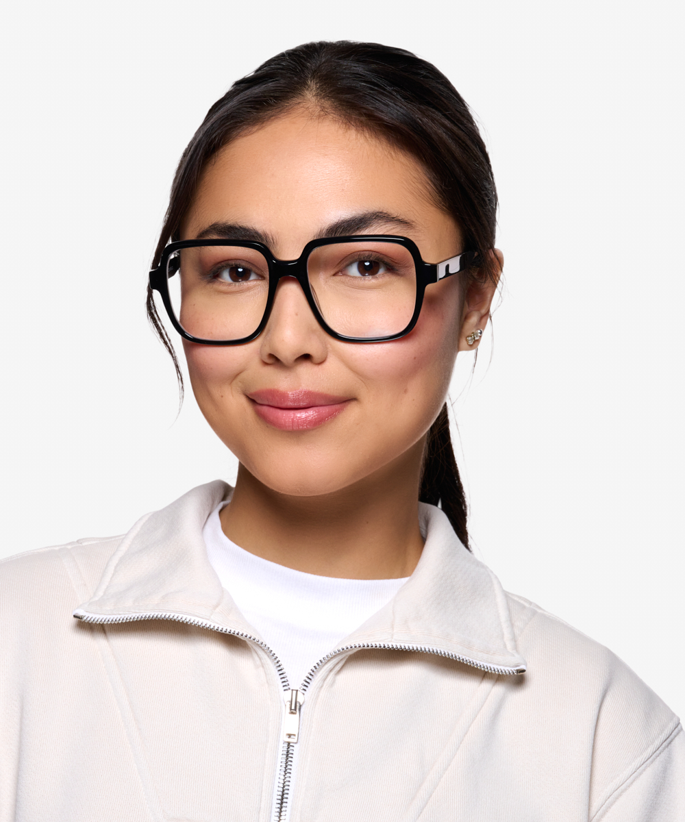 Saturday Square Black Full Rim Eyeglasses | Eyebuydirect Canada