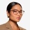 Edith Round Brown Pearl Glasses for Women | Eyebuydirect