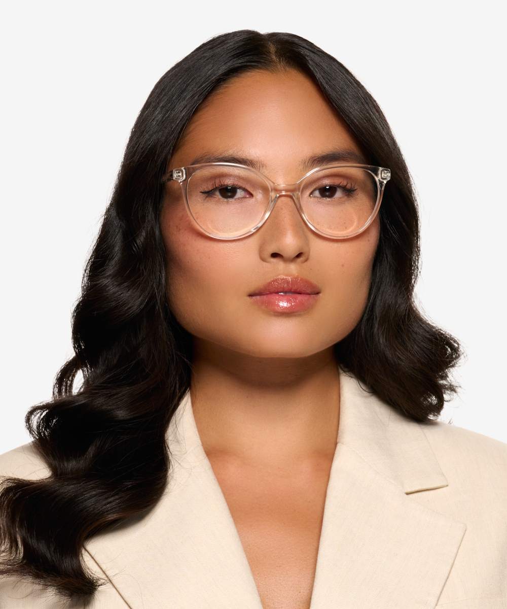 Tilia Cat Eye Shiny Clear Glasses for Women | Eyebuydirect