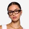 Tempora Cat Eye Brown Tortoise Full Rim Eyeglasses | Eyebuydirect
