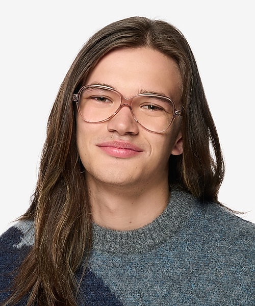 Shea Cat Eye Clear Brown Full Rim Eyeglasses Eyebuydirect Canada
