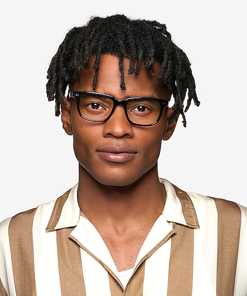 Pacific Rectangle Black Full Rim Eyeglasses Eyebuydirect Canada
