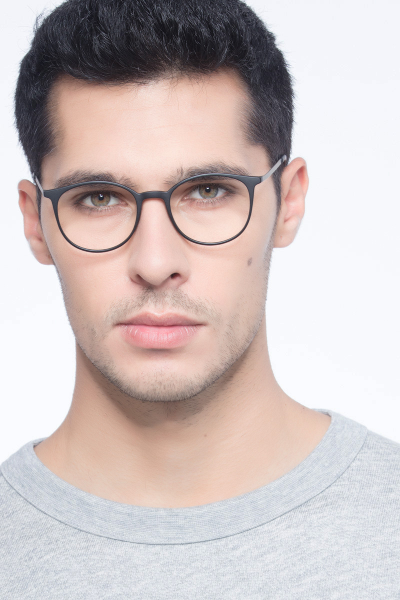 Tangent Round Black Full Rim Eyeglasses | Eyebuydirect