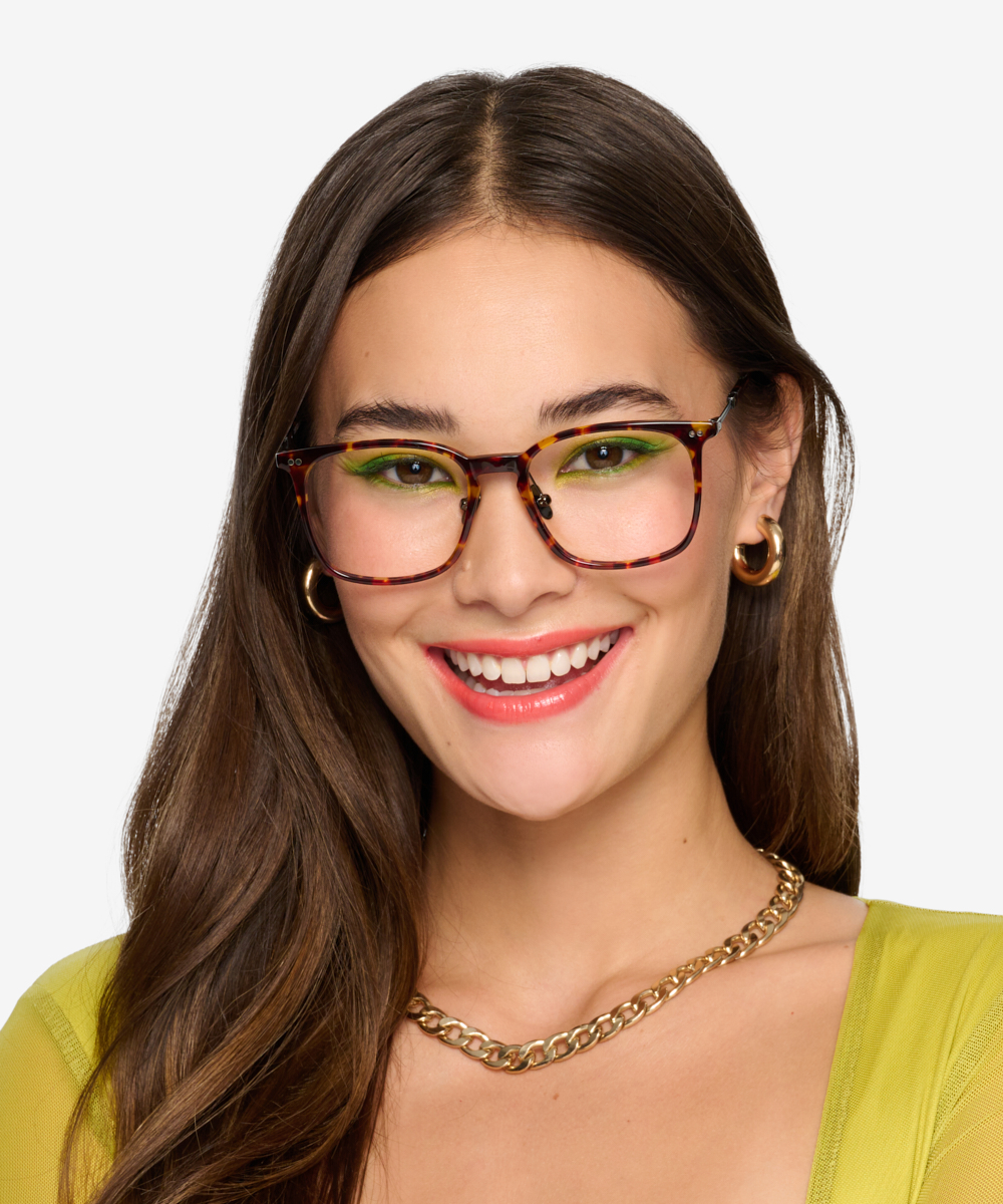 Cohen Square Tortoise Full Rim Eyeglasses | Eyebuydirect