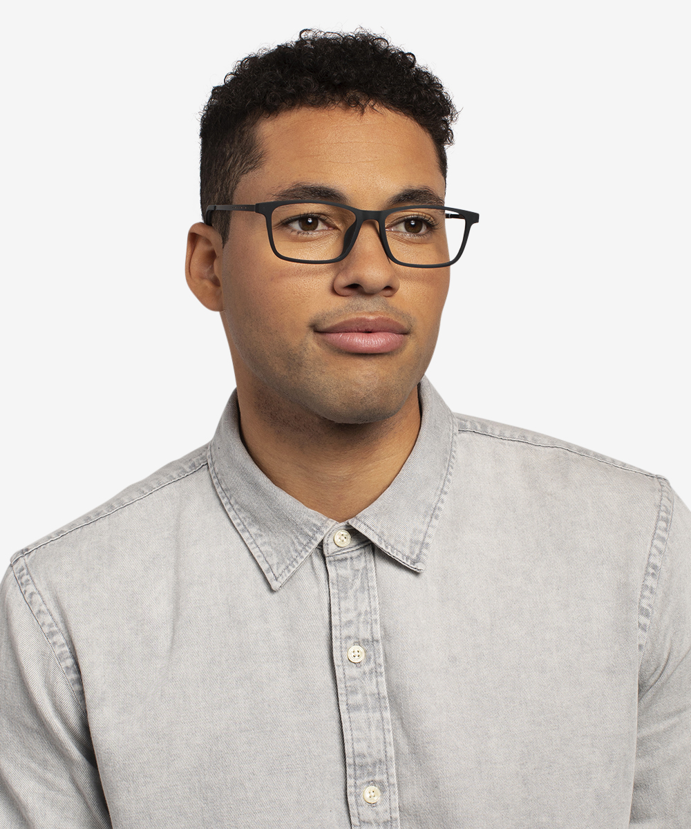 Rebus Rectangle Matte Green Glasses For Men Eyebuydirect