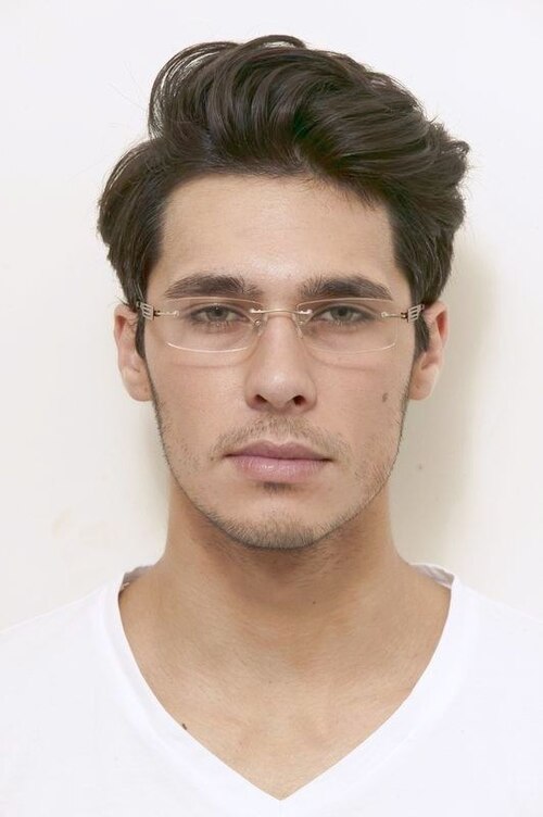 Anders Rectangle Golden Glasses for Men | Eyebuydirect Canada