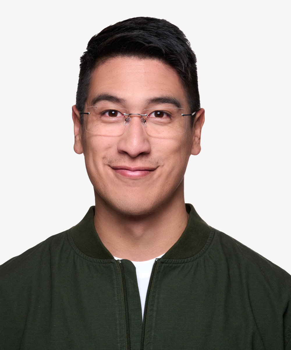 Evolve Rectangle Gunmetal Glasses for Men | Eyebuydirect