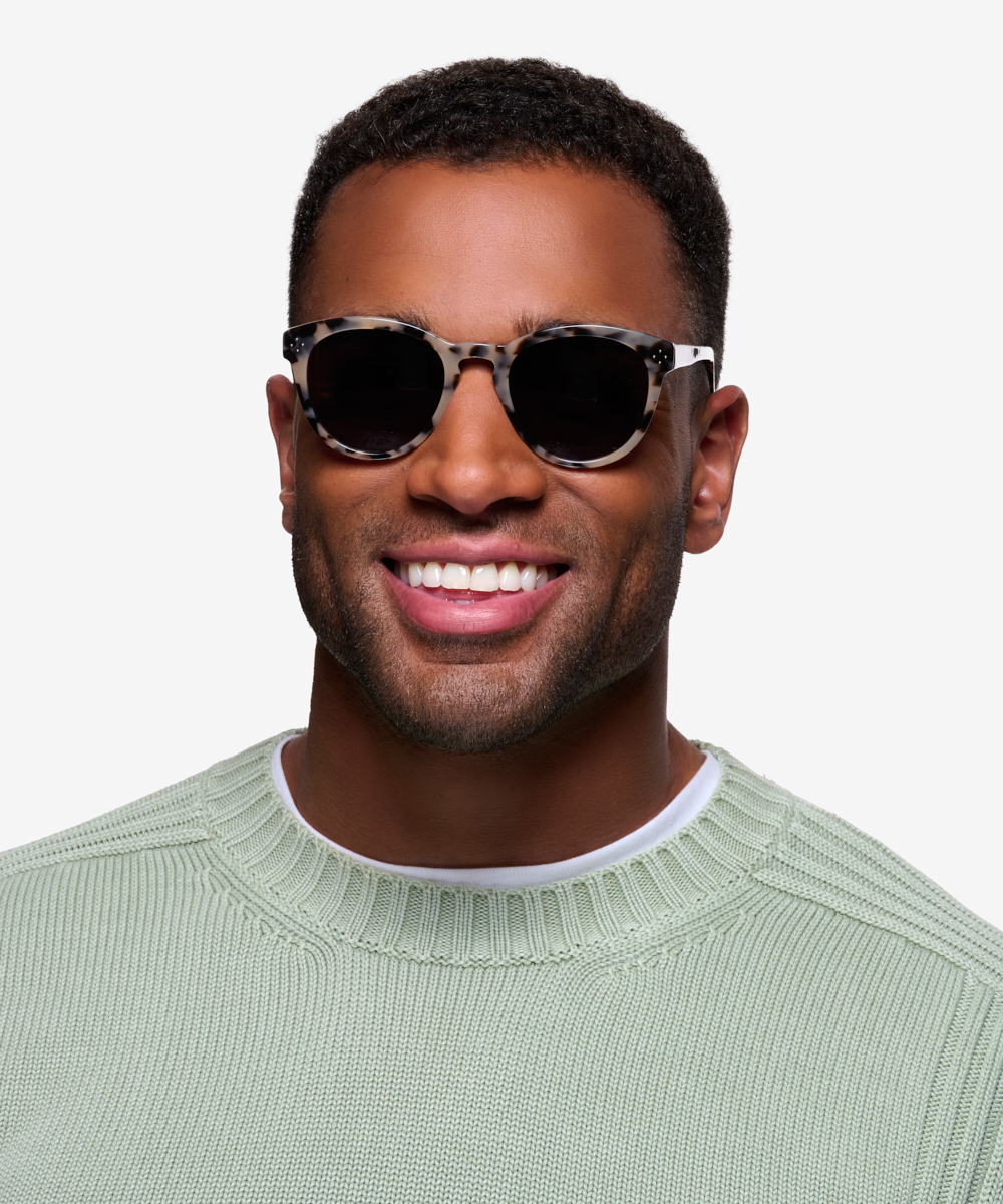 Augustine - Round Ivory Tortoise Frame Sunglasses For Women | Eyebuydirect