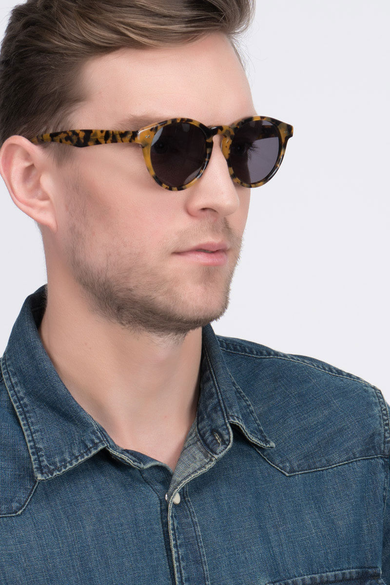 Havana - Round Tortoise Frame Prescription Sunglasses | Eyebuydirect