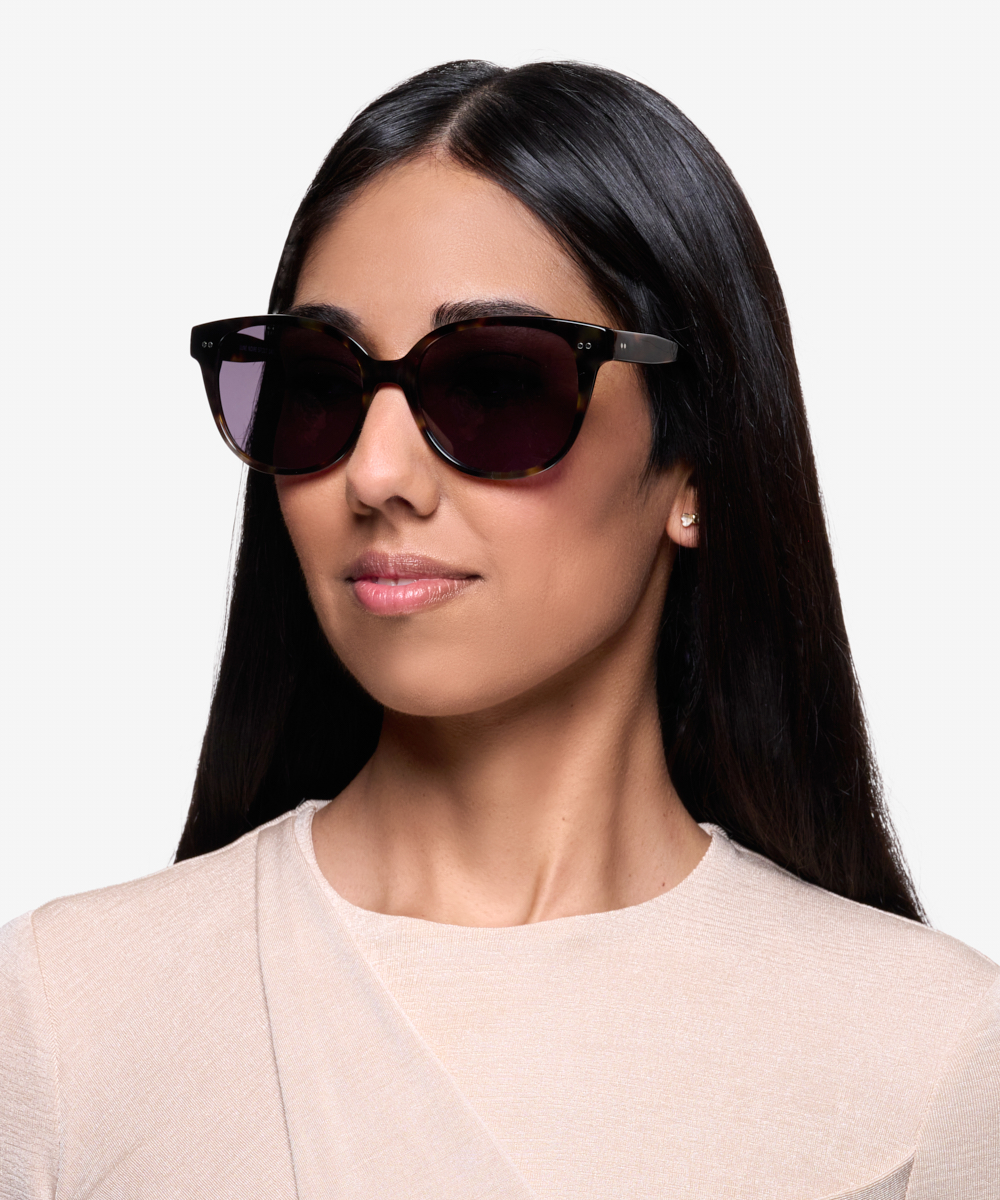 Lune Noire - Cat Eye Tortoise Frame Sunglasses For Women | Eyebuydirect