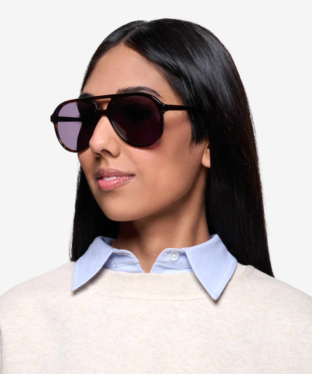 Jakarta Aviator Tortoise Frame Prescription Sunglasses Eyebuydirect