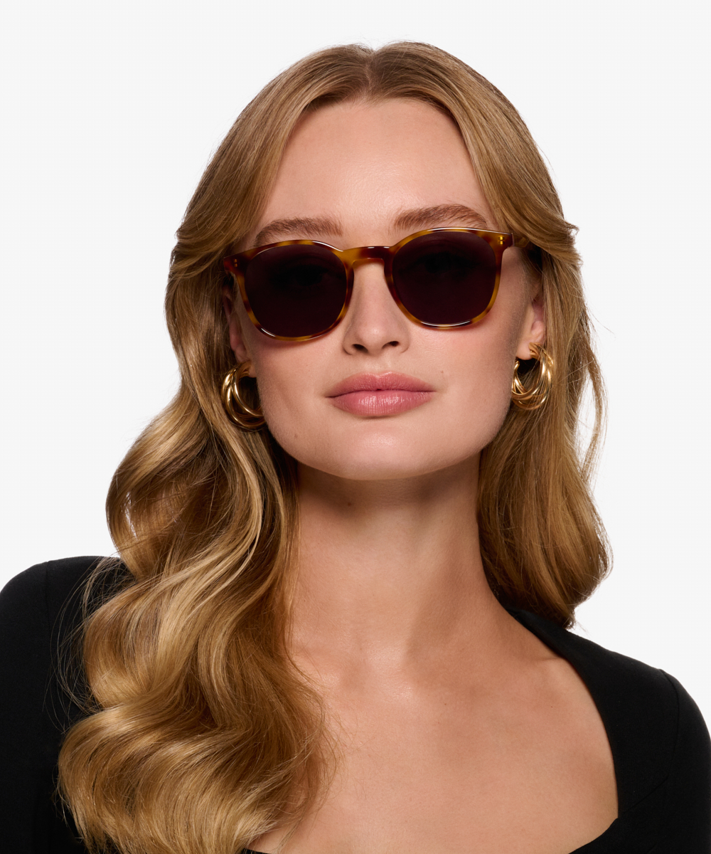 Safari Round Tortoise Frame Prescription Sunglasses Eyebuydirect Canada