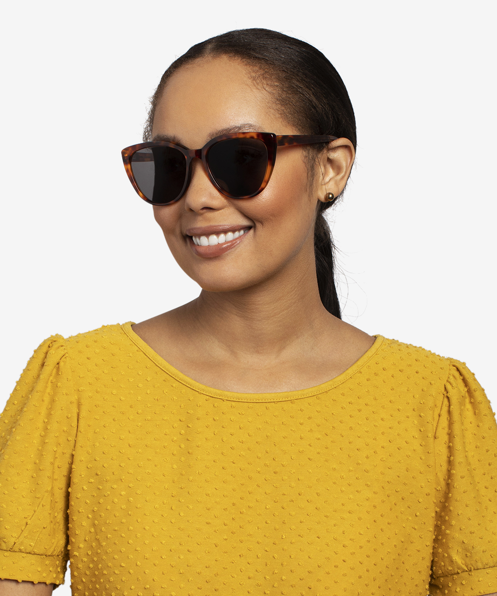 Lemonade - Cat Eye Tortoise Frame Sunglasses For Women | Eyebuydirect