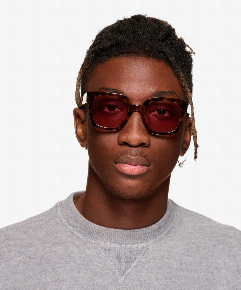 Helia Square Tortoise Frame Prescription Sunglasses Eyebuydirect