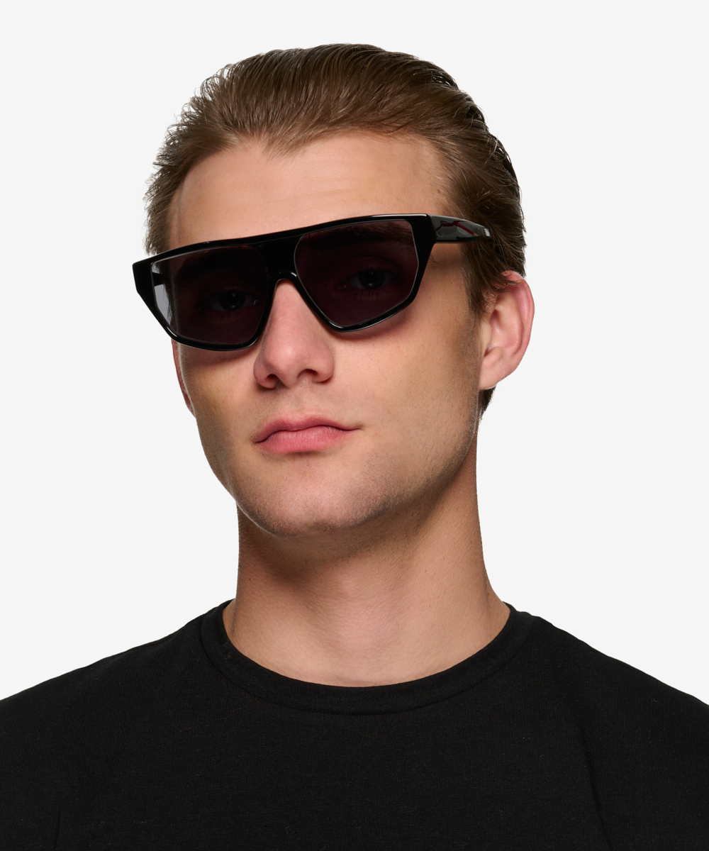 Bruno Aviator Striped Brown Frame Prescription Sunglasses Eyebuydirect