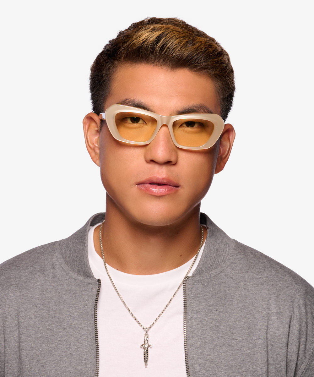 Rosy - Cat Eye Cream Frame Sunglasses For Women | Eyebuydirect