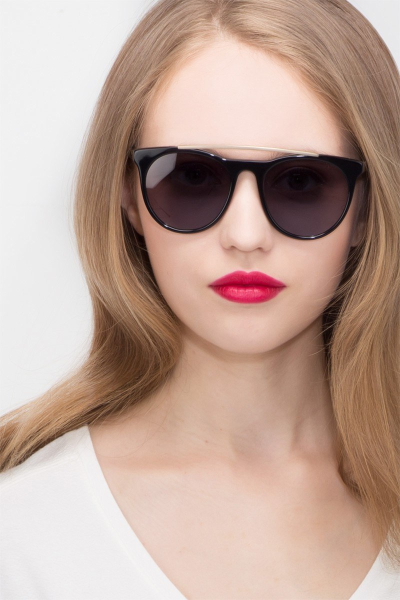 Miami Vice - Aviator Black Frame Prescription Sunglasses | Eyebuydirect ...