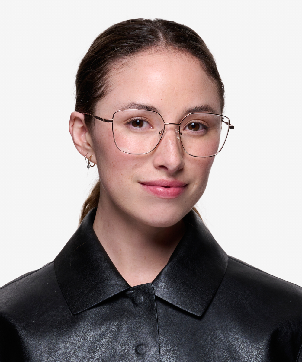 Bessie Cat Eye Rose Gold Glasses for Women | Eyebuydirect