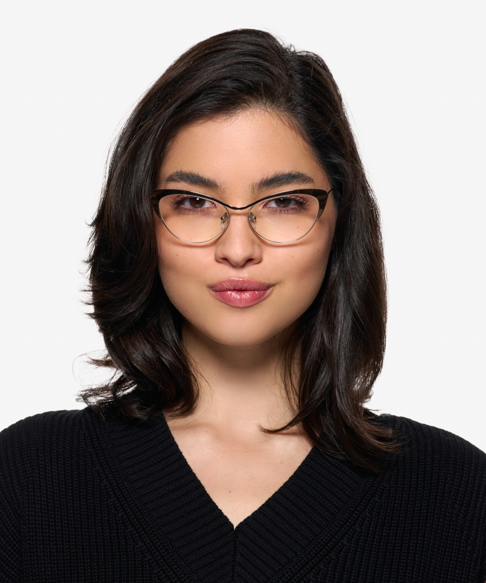 Valerie Cat Eye Shiny Rose Gold Glasses For Women Eyebuydirect Canada