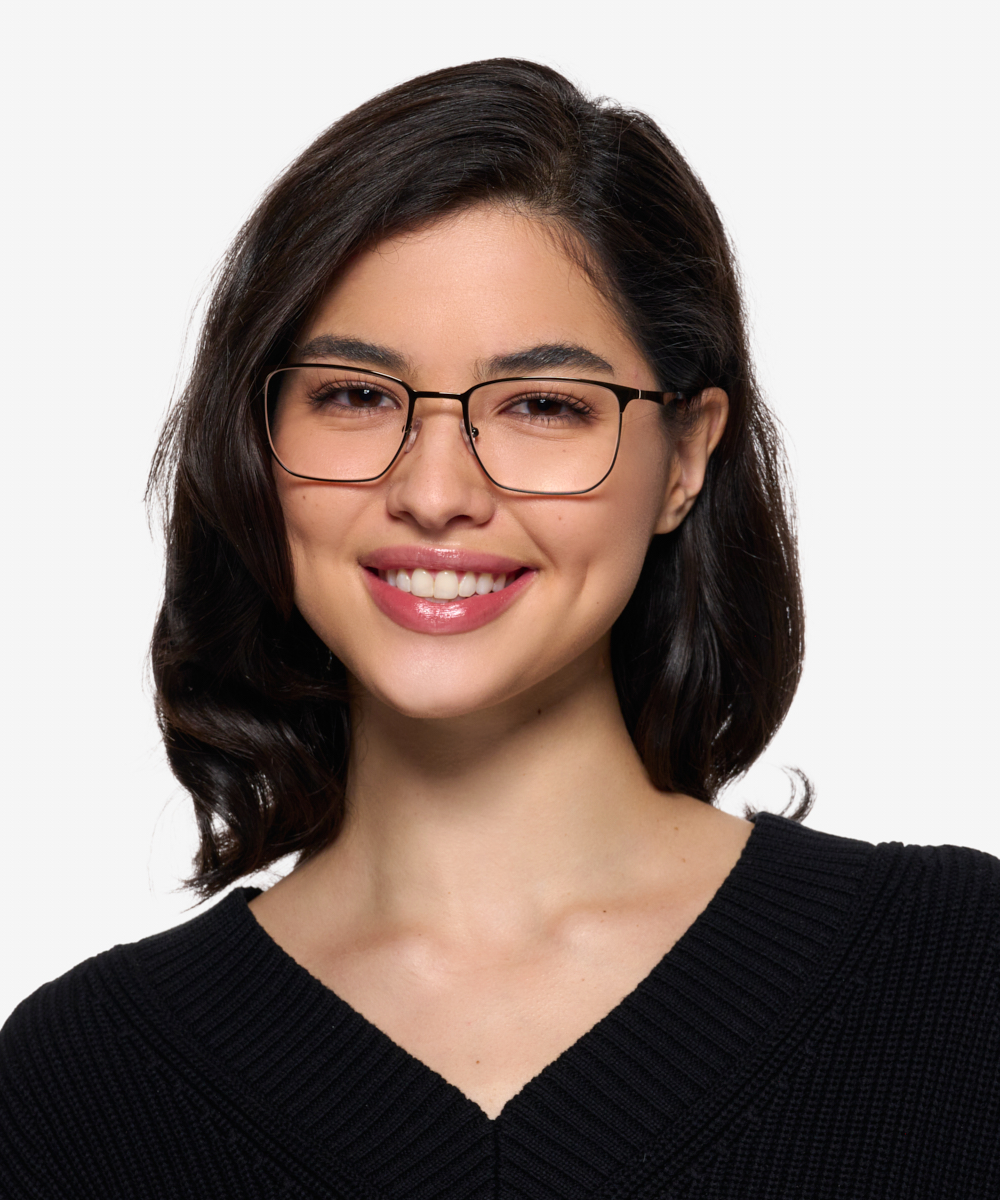 Notus Rectangle Shiny Copper Glasses for Men | Eyebuydirect