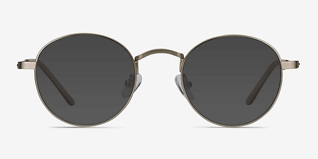 Cupertino Round Silver Full Rim Eyeglasses Eyebuydirect Canada