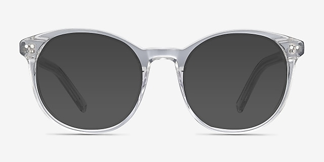 Primrose Round Gray Clear Glasses For Women Eyebuydirect Canada
