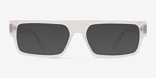 Mox Rectangle Frosted Clear Full Rim Eyeglasses Eyebuydirect