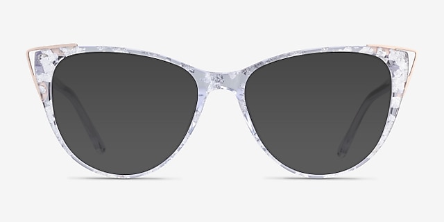 Celebrate Cat Eye Clear Silver Rose Gold Glasses For Women Eyebuydirect