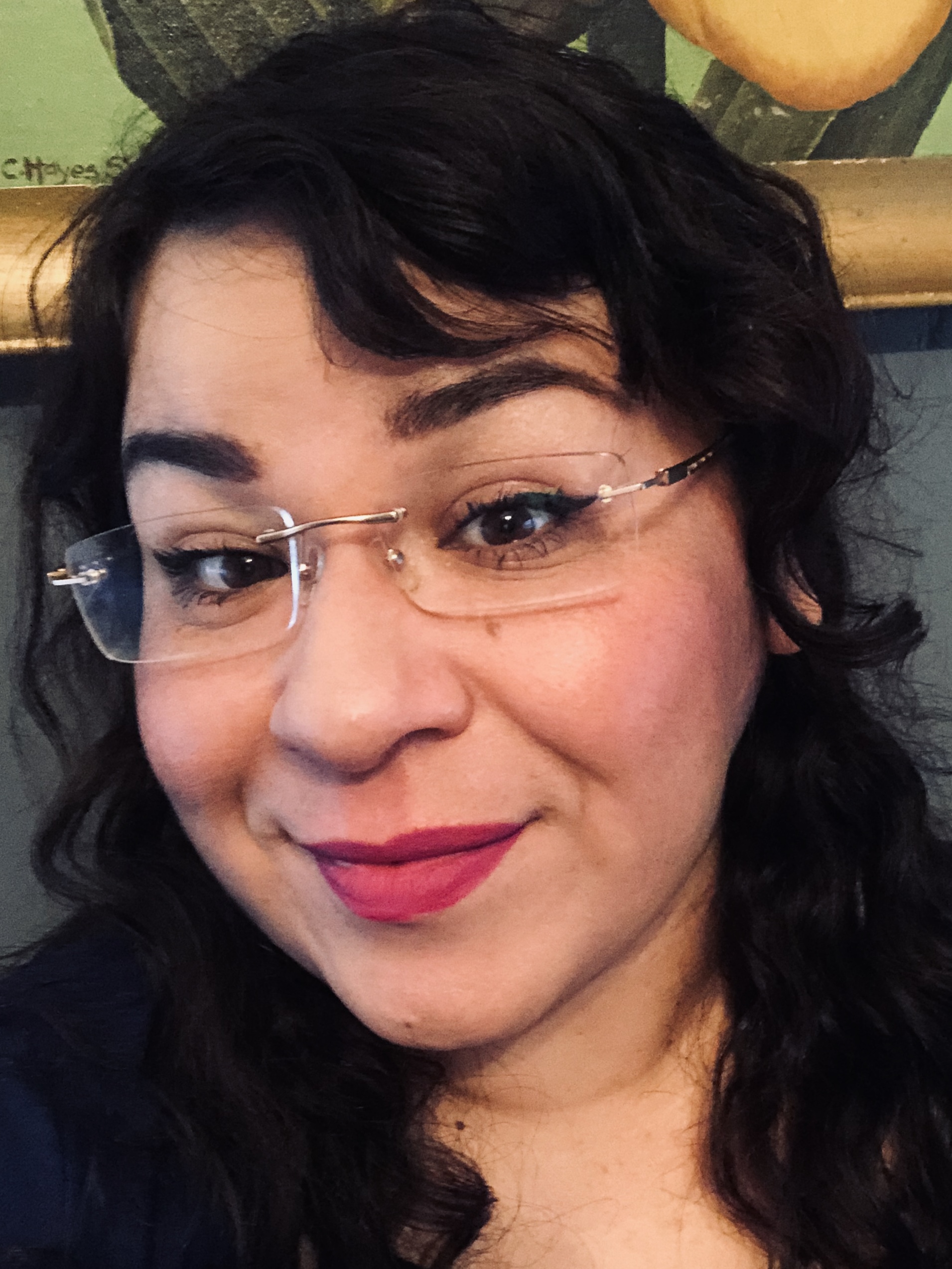 Percy Rectangle Light Golden Rimless Eyeglasses | Eyebuydirect Canada