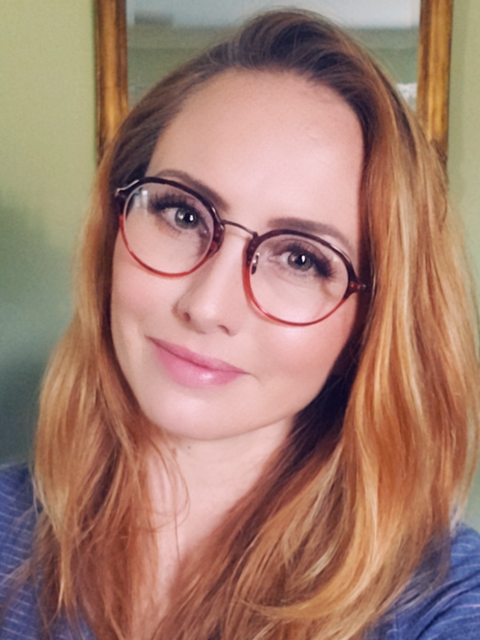 Impact Round Striped Full Rim Eyeglasses | Eyebuydirect