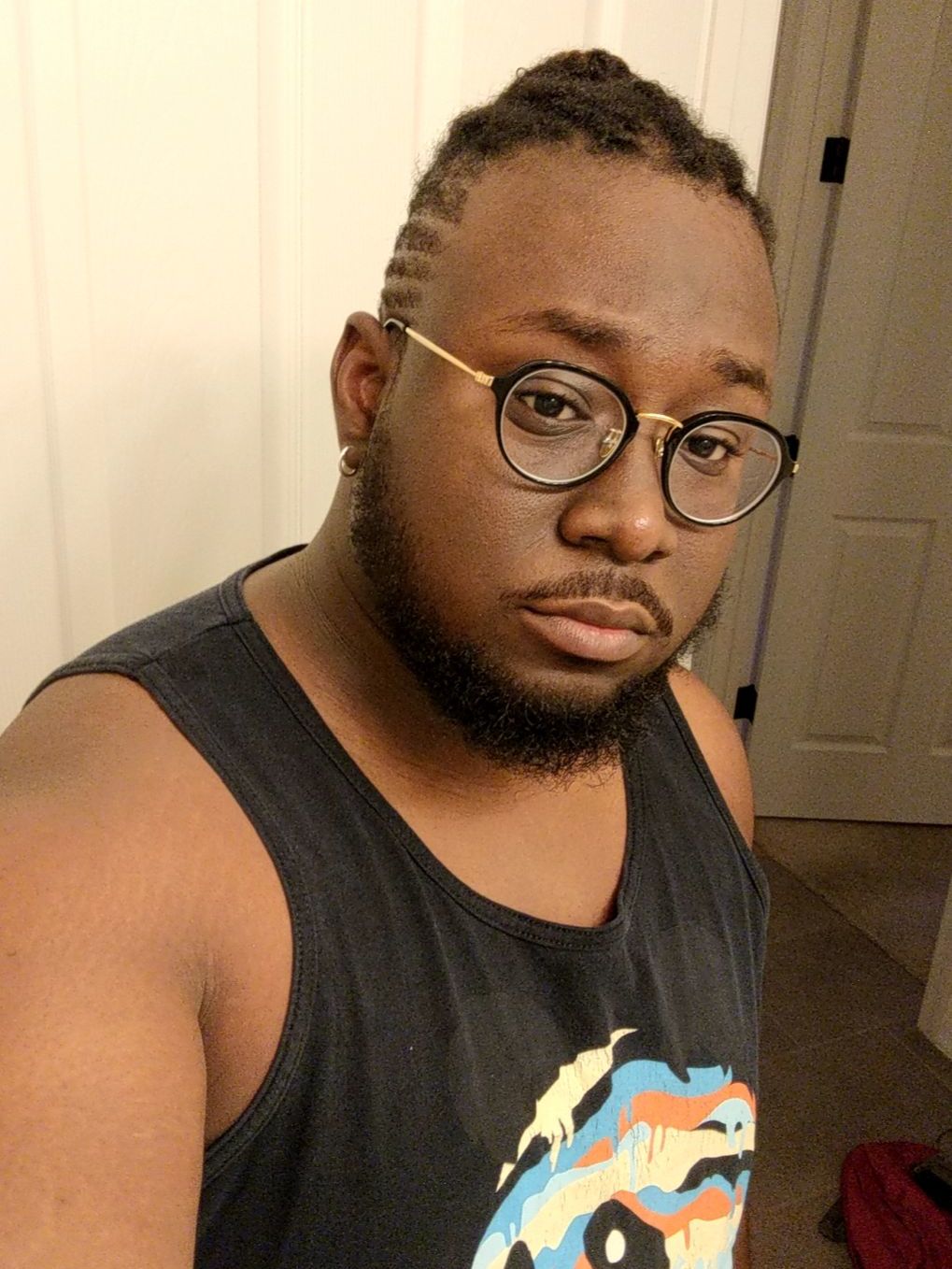 Impact Round Striped Full Rim Eyeglasses | Eyebuydirect